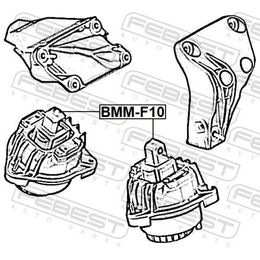 FEBEST Lagerung, Motor BMM-F10 beidseitig f&uuml;r BMW
