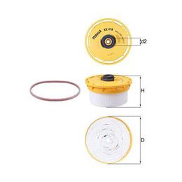 KNECHT Kraftstofffilter kx479d Filtereinsatz 45mm f&uuml;r TOYOTA LEXUS