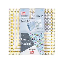 Prym Rollschneider-Lineal "Omnigrid", in cm-Einheit, Gr&ouml;&szlig;e: 15 x 15 cm