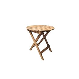 Gartentisch rund &Oslash; 46x45 cm Massivholz Akazie