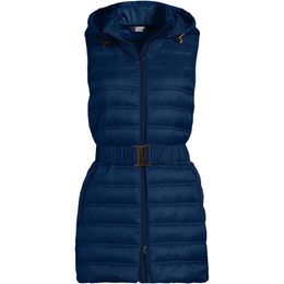 LANDS' END Daunenweste WANDERWEIGHT Verstaubar Ultraleicht mit G&uuml;rtel f&uuml;r Damen in Plus-Gr&ouml;&szlig;e, Damen, size: plus, Blau, Nylon, by Lands' End