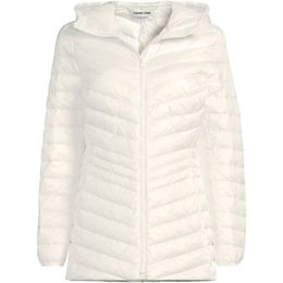 LANDS' END Daunenjacke WANDERWEIGHT Verstaubar Ultraleicht mit Kapuze f&uuml;r Damen in Petite-Gr&ouml;&szlig;e, Damen, size: petite, Elfenbein, Nylon/Daunen, by Lands' End