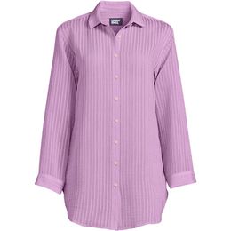 LANDS' END Leichtes, geripptes Strandkleid f&uuml;r Damen, Damen, size: regular, Lila, by Lands' End