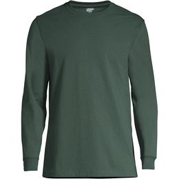 LANDS' END Super-T Langarm-Shirt f&uuml;r Herren, Classic Fit, Tallgr&ouml;&szlig;e, Herren, size: tall, Gr&uuml;n, Baumwolle, by Lands' End