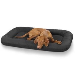 Knuffelwuff Kunstleder Hundebett Jerry schwarz XXL