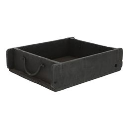 Novaliv Holzkiste Vintage Schwarz 30 x 25 x 8 cm Alte Ziegelform Holz Gro&szlig; Allzweckkiste aus recyceltem Altholz Jede Form EIN Unikat ? Vintage Kiste Deko