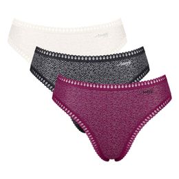 Sloggi GO Crush High leg C3P Damen Slip
