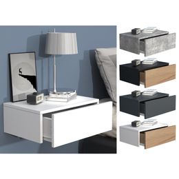 Vcm Nachtschrank Wandschublade Wandboard Nachttisch Ma&szlig;e ca. H. 15 x B. 45 x T. 30 cm - Usal M 45 cm