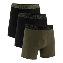 Under Armour UA PERFORMANCE COTTON - SOLID 6 IN 3PK Herren Boxershort