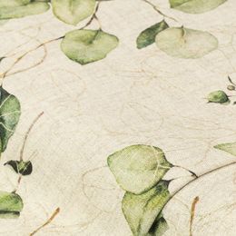 buttinette Baumwoll-Canvas "Eukalyptus" in Leinenoptik, natur-color