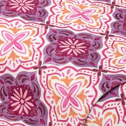 buttinette Baumwoll-Struktur-Canvas "Ornamente", wei&szlig;-color
