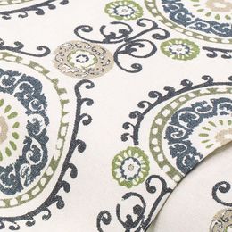 buttinette Outdoor-Stoff "Mandala", gr&uuml;n/blau