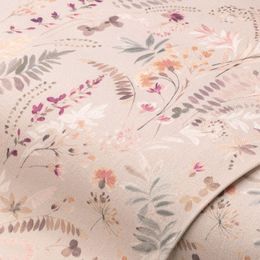 buttinette Baumwoll-Canvas Blumen & Zweige "Doreen", natur-color