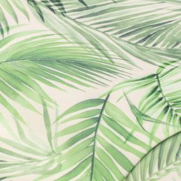 buttinette Beschichteter Canvas "Palmbl&auml;tter", natur-color