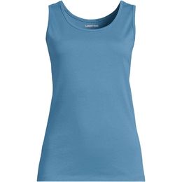 LANDS' END Baumwoll-Top f&uuml;r Damen in Petite-Gr&ouml;&szlig;e, Damen, size: petite, Blau, Baumwolle, by Lands' End