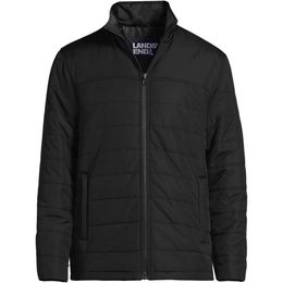 LANDS' END Wasserabweisende Steppjacke, Herren, size: regular, Schwarz, Polyester, by Lands' End