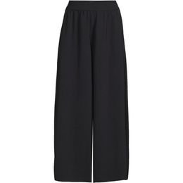 LANDS' END Creaseless 7/8-Palazzohose f&uuml;r Damen in Plus-Gr&ouml;&szlig;e, Damen, size: plus, Schwarz, Polyester, by Lands' End