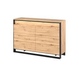 H&ouml;ffner Kommode Quorn &brvbar; holzfarben &brvbar; Ma&szlig;e (cm): B: 133 H: 91 T: 41.0 &raquo; H&ouml;ffner