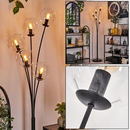 hofstein Gastor Stehleuchte Glas 15 cm Klar, 5-flammig