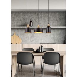 Trio Chiraz Pendelleuchte Schwarz, 3-flammig