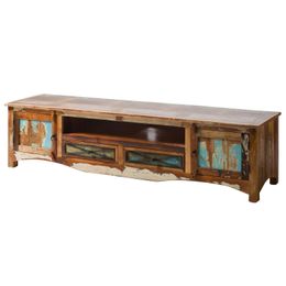 TV-Board Altholz 200x50x50 mehrfarbig lackiert NATURE OF SPIRIT #137