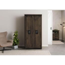 Kleiderschrank Mango 100x65x200 grau lackiert RAILWAY #268