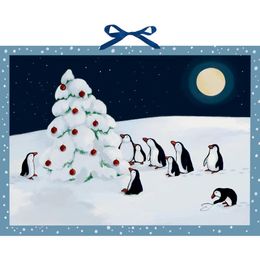 Wandkalender - Pinguin-Weihnacht
