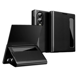Wigento Handyh&uuml;lle Smart View Fenster f&uuml;r Samsung Galaxy Z Fold8 5G mit Wake UP Funktion