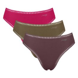 Sloggi GO Crush High leg C3P Damen Slip