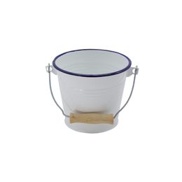 Karl Kr&uuml;ger Mini-Eimer Serie HUSUM emailliert, 14 cm