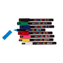 buttinette POSCA Marker, extra fein, PC1MR, 8 Stifte