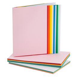 buttinette Doppelkarten & H&uuml;llen, bunt, A5 / C5, je 20 St&uuml;ck