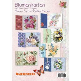 buttinette 3D-Bastelmappe "Blumenkarten", f&uuml;r 10 Karten