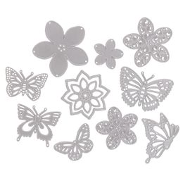 buttinette Stanzschablonen-Set "Fr&uuml;hling", 3&ndash;6 cm, 10-teilig