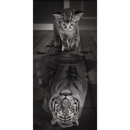 buttinette Diamond Painting "Innerer Tiger", 30 x 60 cm