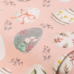 buttinette Dekostoff Vintage-Ostereier "Lorena", ros&eacute;-color