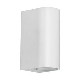 Eglo Leuchten EGLO CALVILLO Au&szlig;enwandleuchte LED Transparent, Klar, Wei&szlig;, 2-flammig