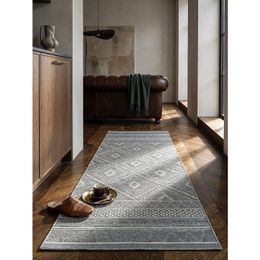 L&auml;ufer Flachgewebe Grau 67x180 cm - ESERA Kadima Design