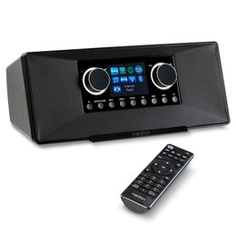 Medion Internetradio LIFE P85333 schwarz (TFT-Farbdisplay, DAB+/UKW Radio, Wecker, WLAN, Bluetooth, Amazon Music, Spotify-Connect, 2 x 6 W RMS)
