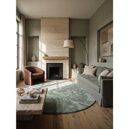 Teppich Antirutsch Gr&uuml;n 120x120 cm - ALDAN KADIMA DESIGN