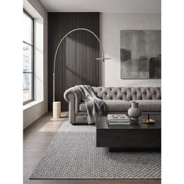 KADIMA DESIGN Flachgewebe-Teppich Polypropylen Grau 240x340 cm - BROYE Kadima