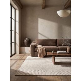 Teppich Kurzflor Beige 240x340 cm - CETINA KADIMA DESIGN