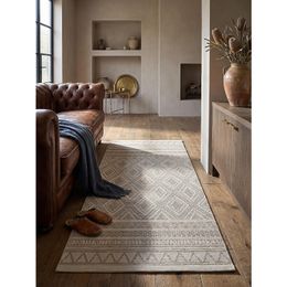 L&auml;ufer Flachgewebe Beige 67x180 cm - ESERA KADIMA DESIGN