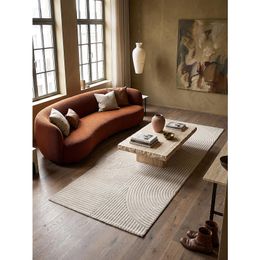 L&auml;ufer Kurzflor Beige 80x150 cm - CETINA KADIMA DESIGN