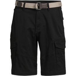 LANDS' END Cargo-Shorts mit G&uuml;rtel f&uuml;r Herren, Herren, size: regular, Schwarz, by Lands' End