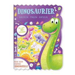 Tr&ouml;tsch Besch&auml;ftigungsbuch Malbuch Bastelbuch Dinosaurier