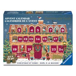 RAVENSBURGER VERLAG Puzzle-Adventskalender &raquo;Christmas at Home&laquo;