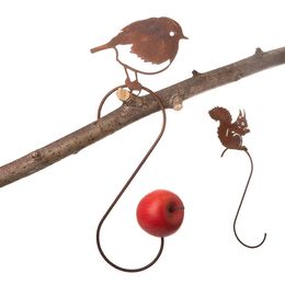 2er-Set Meisenkn&ouml;delhalter &raquo;Eichh&ouml;rnchen und Vogel&laquo;