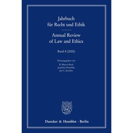 Jahrbuch f&uuml;r Recht und Ethik /Annual Review of Law and Ethics