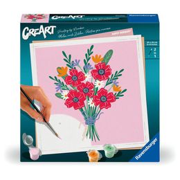 RAVENSBURGER VERLAG CreArt, Malen nach Zahlen Adults Trend - Mohnblumenstrau&szlig;